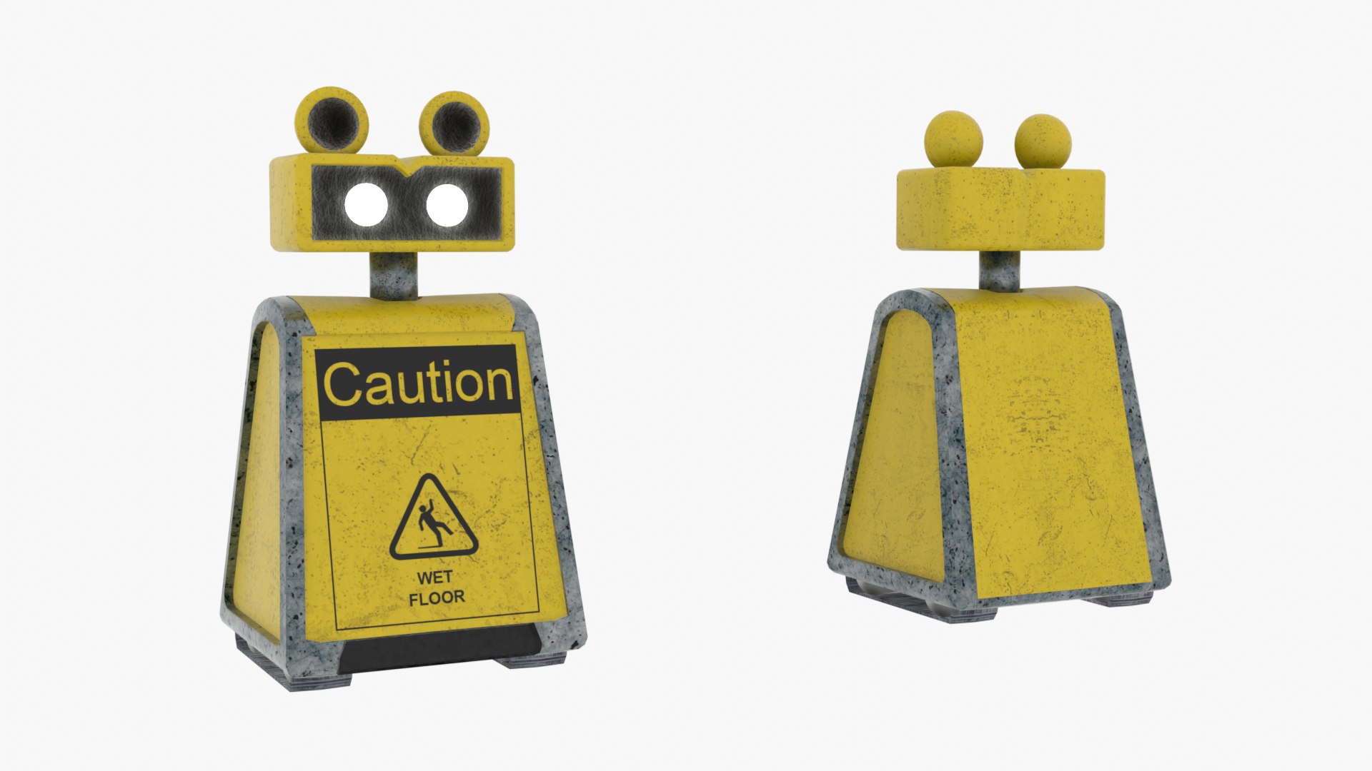 3D FNaF Caution Bot - TurboSquid 2411944