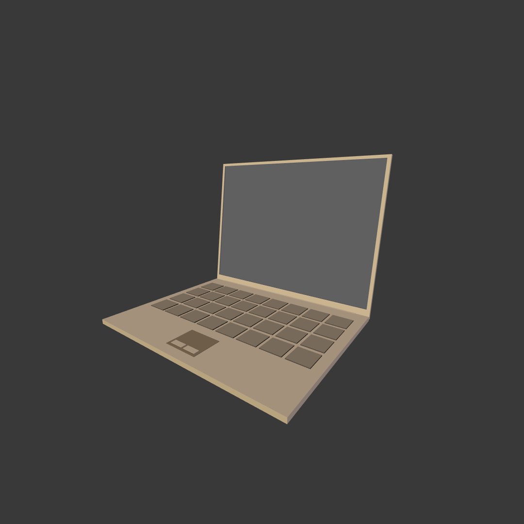 Cartoon Laptop Ar Model - TurboSquid 1357160