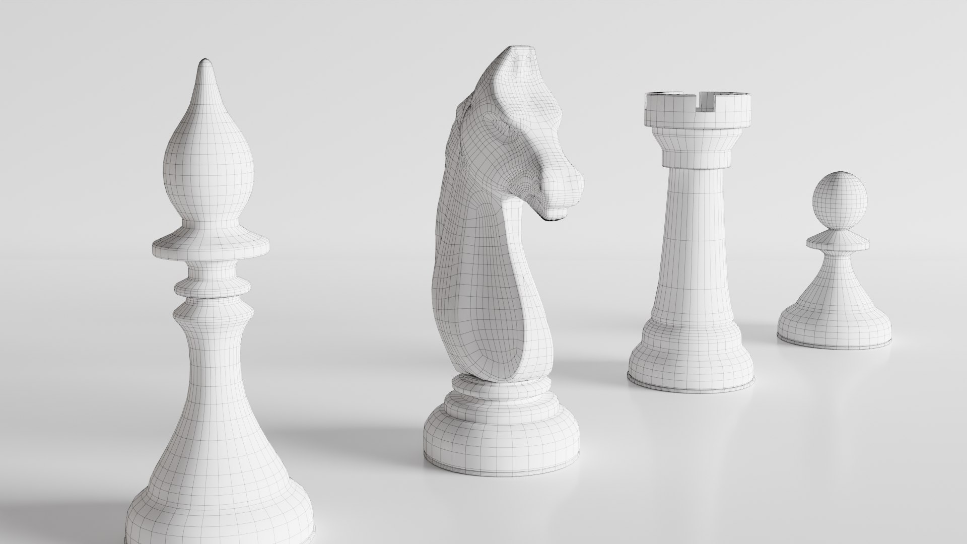 3D Wooden Chess Low Poly Model - TurboSquid 1742725