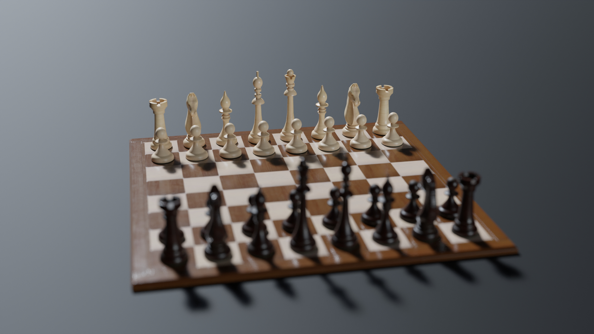 3D Wooden Chess Low Poly Model - TurboSquid 1742725