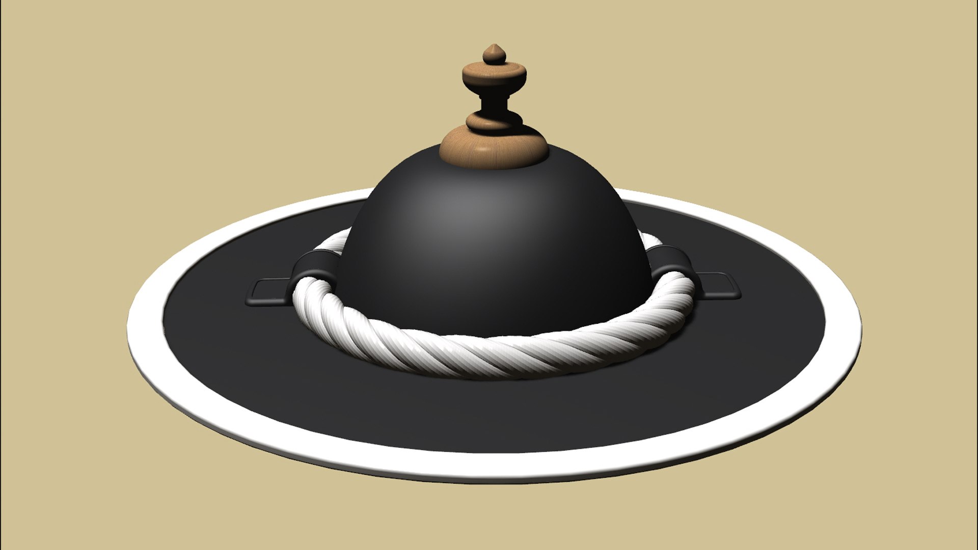 3D Korean Traditional Hat Samulnori Sangmo - TurboSquid 1965626