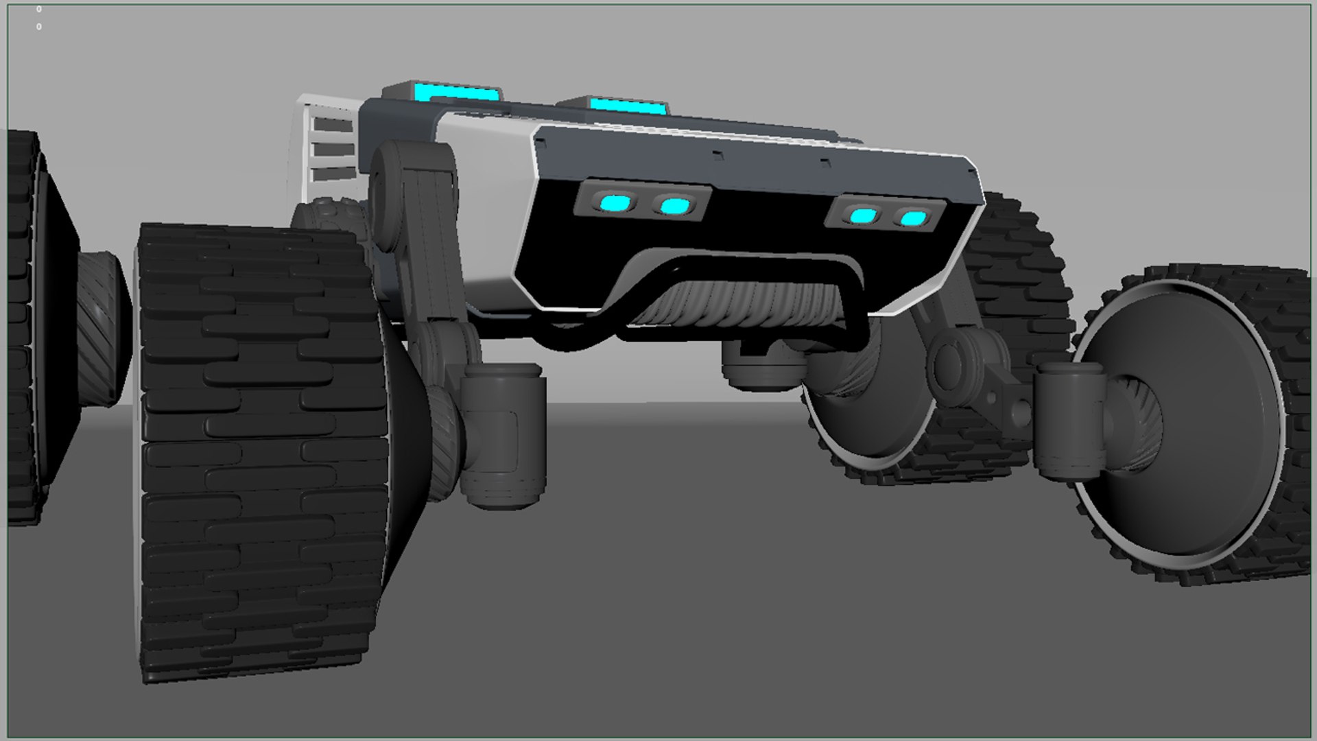 3D Model 4x4 Wheel Robot Drone - TurboSquid 1665103