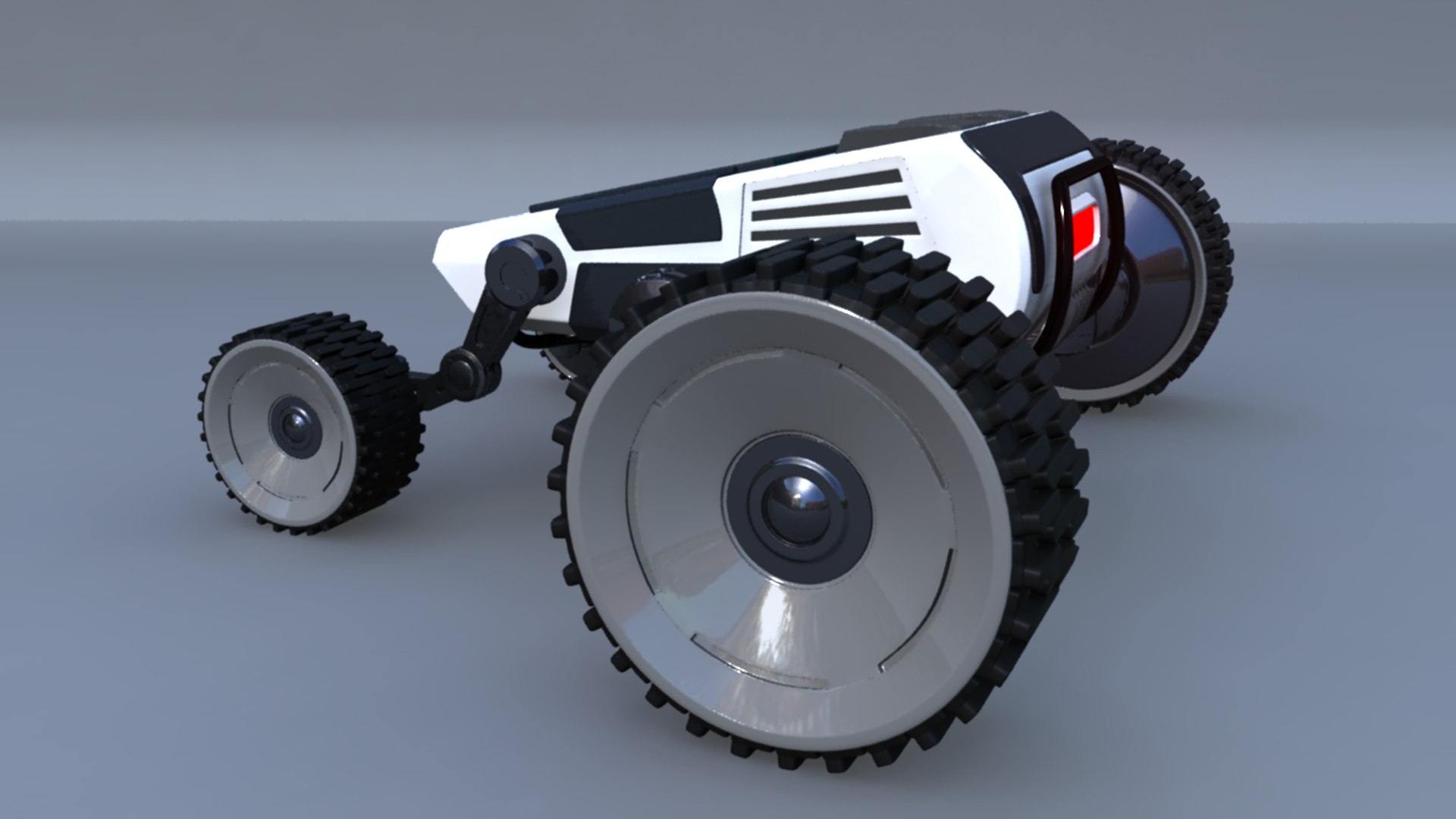 3D Model 4x4 Wheel Robot Drone - TurboSquid 1665103