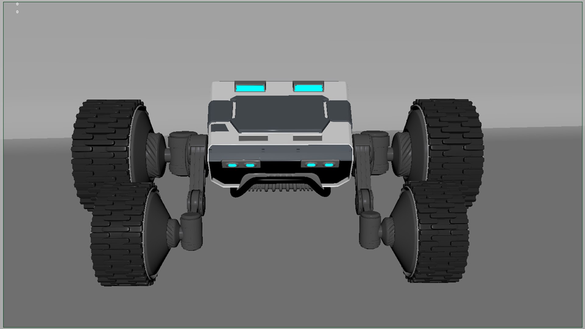 3D Model 4x4 Wheel Robot Drone - TurboSquid 1665103