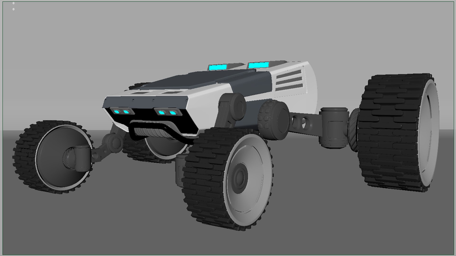 3D Model 4x4 Wheel Robot Drone - TurboSquid 1665103