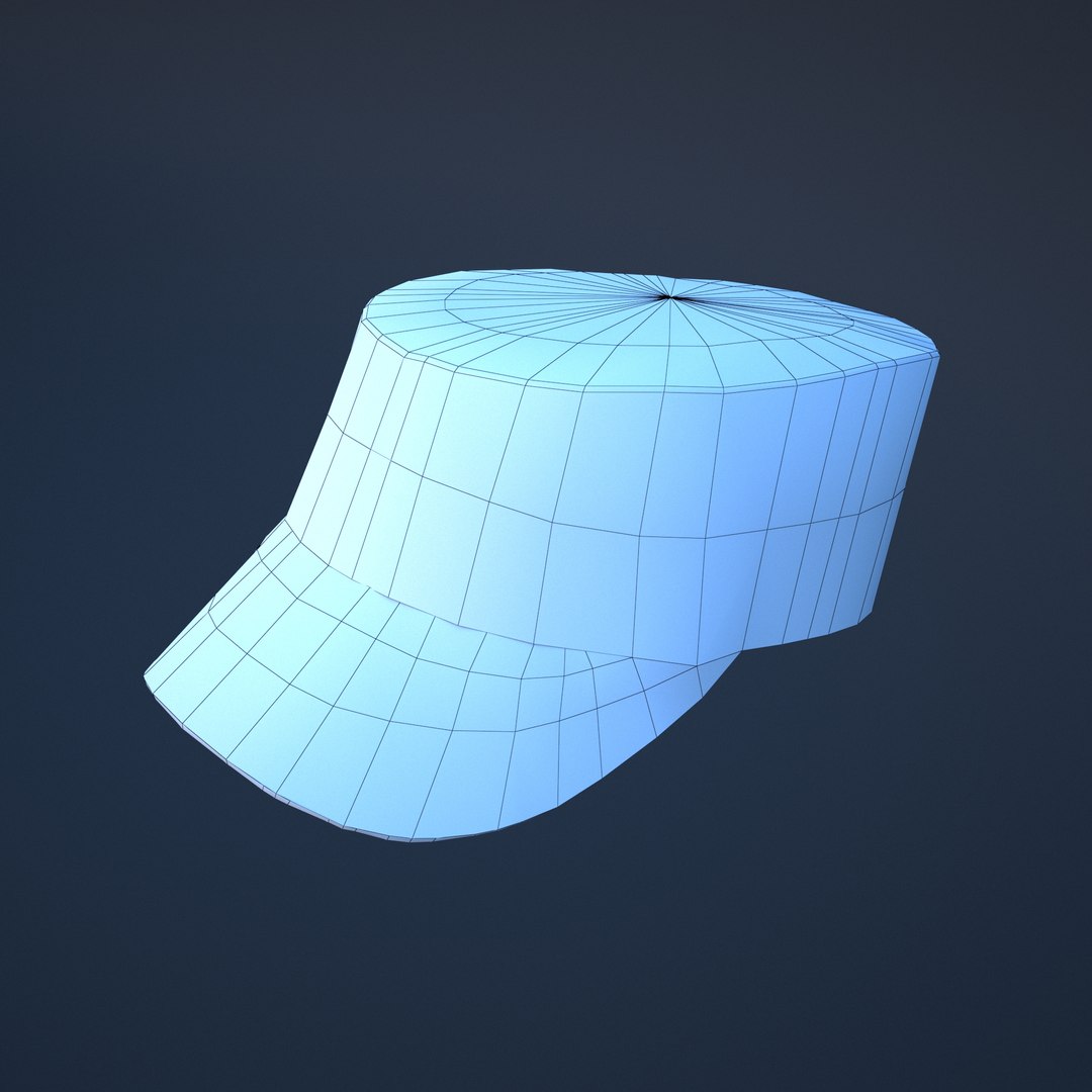 Military cap 3D model - TurboSquid 1229494