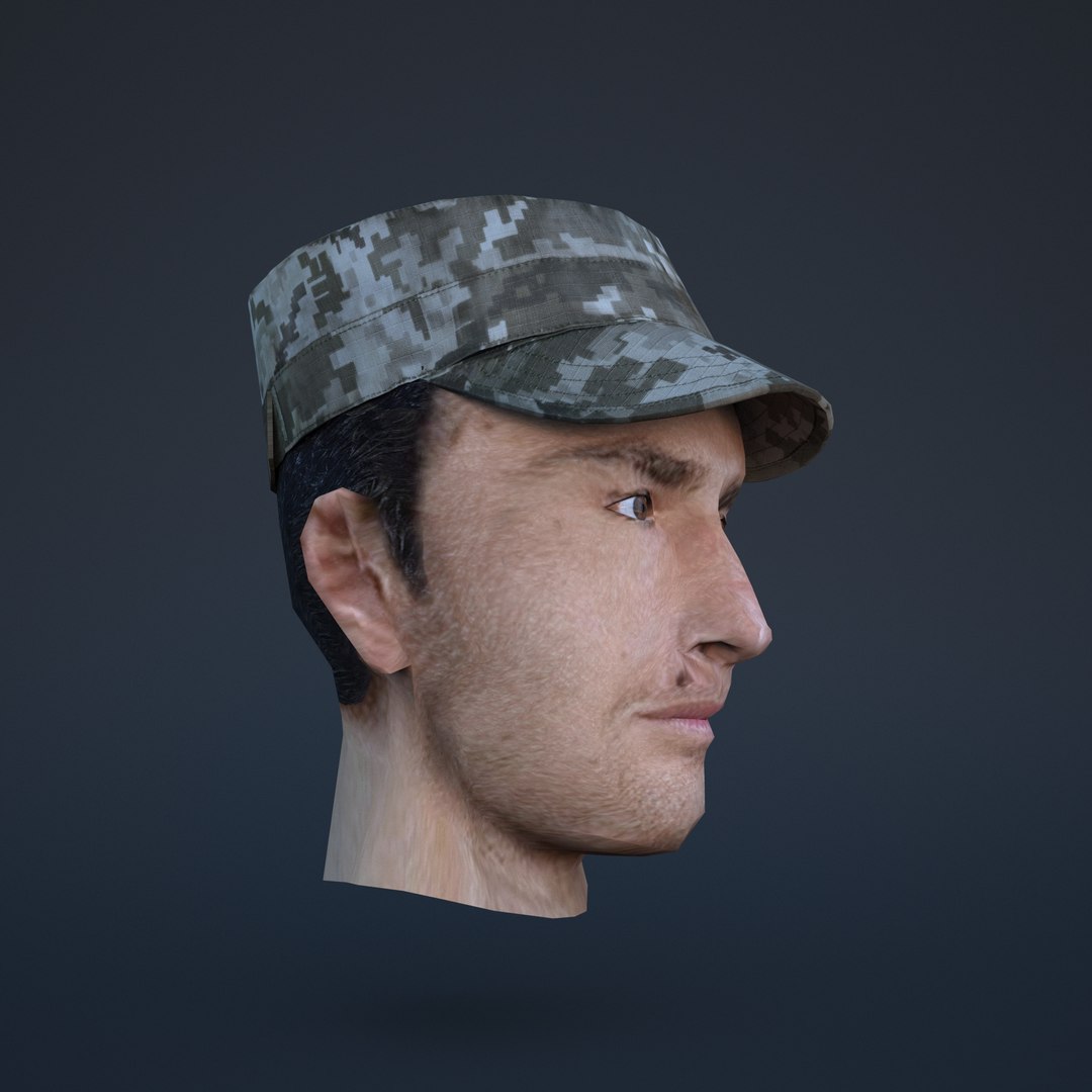 Military cap 3D model - TurboSquid 1229494
