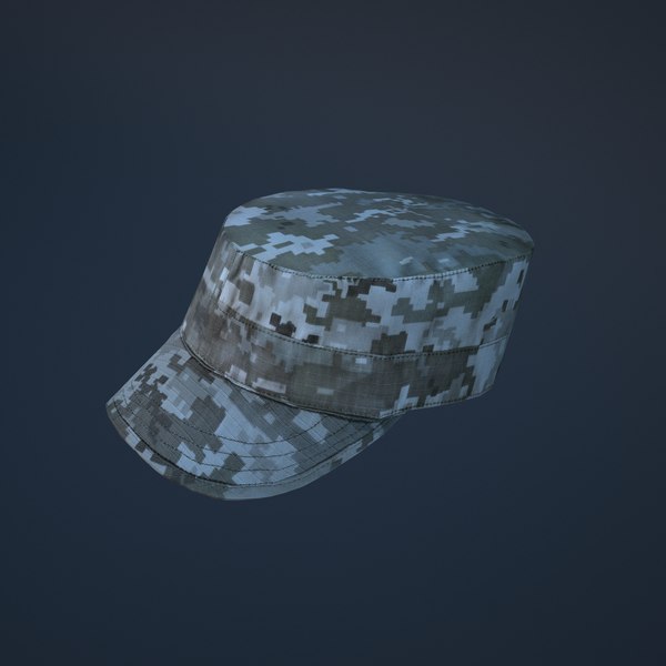 Military cap 3D model - TurboSquid 1229494