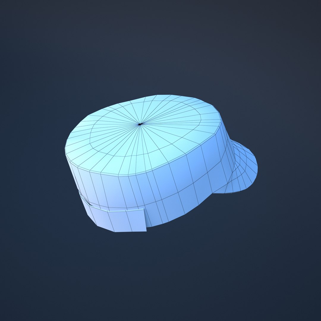 Military cap 3D model - TurboSquid 1229494
