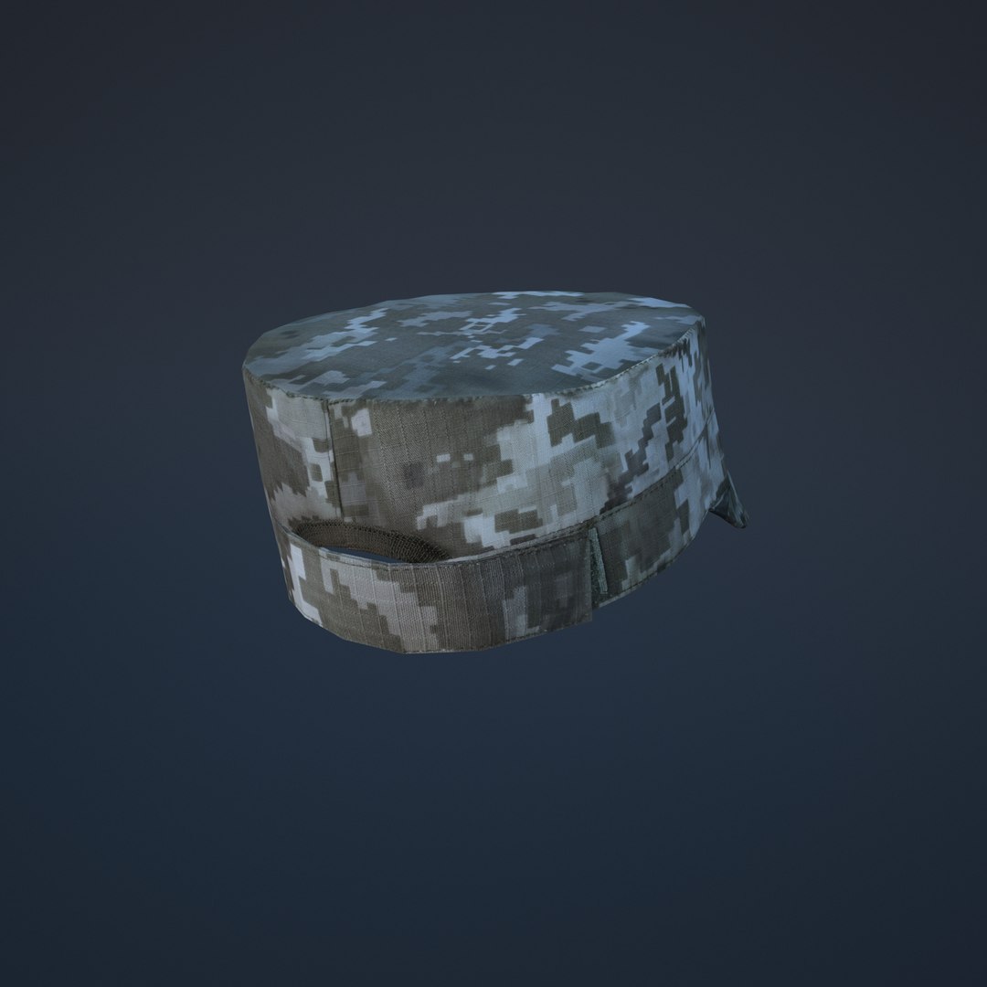 Military cap 3D model - TurboSquid 1229494