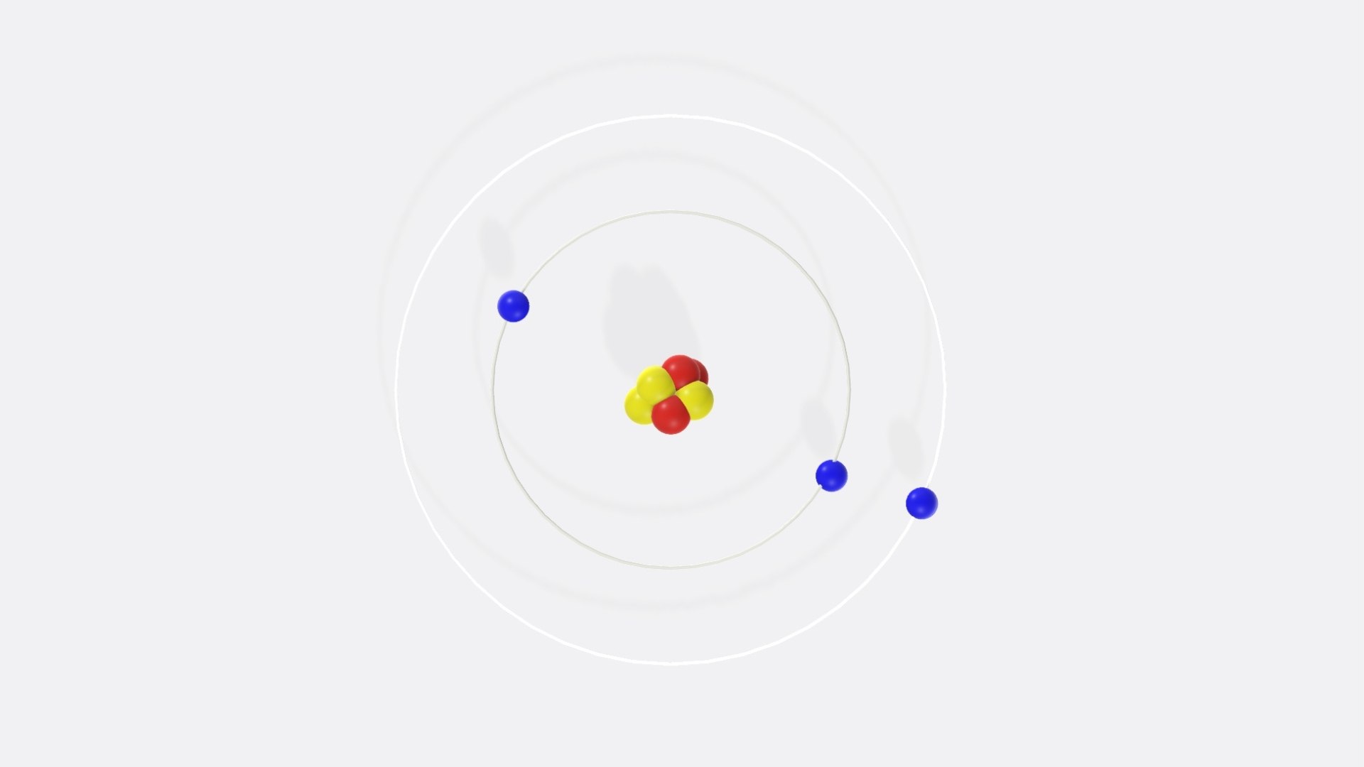 3D Model Litium Bohr Atomic Structure - TurboSquid 2347535