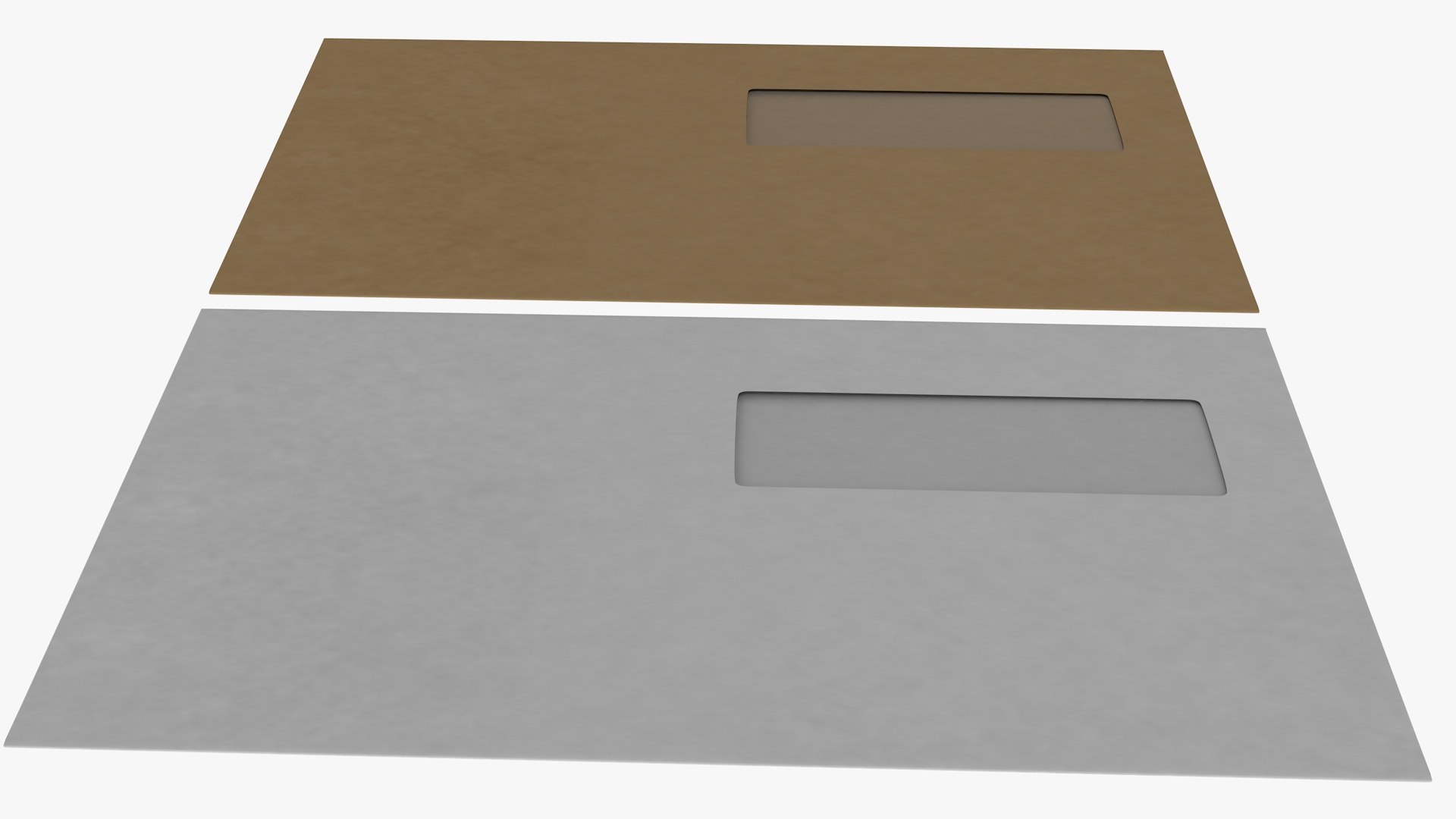 Envelope Size DL Style Window BANKER Model - TurboSquid 1824735