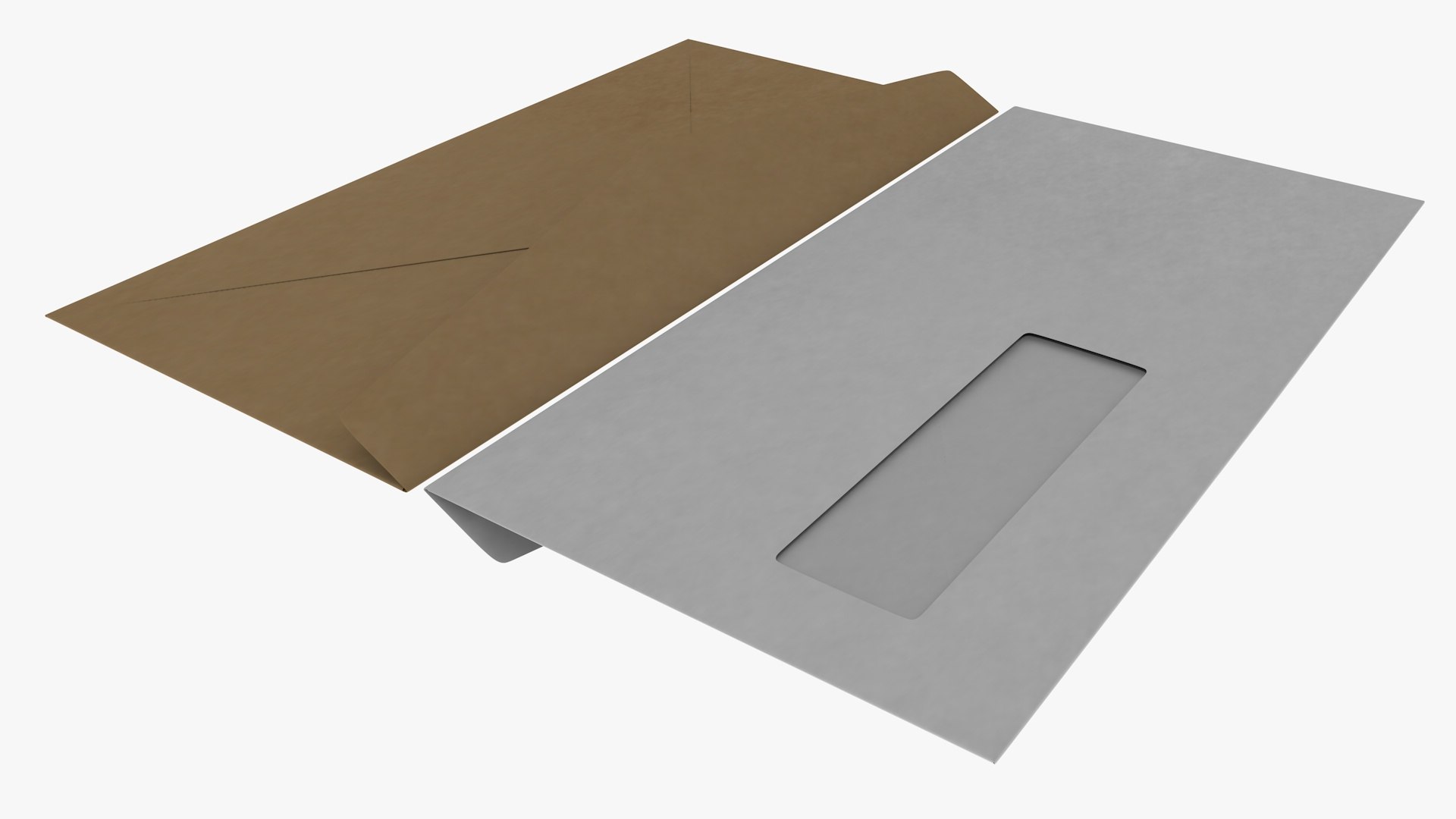 Envelope Size DL Style Window BANKER Model - TurboSquid 1824735