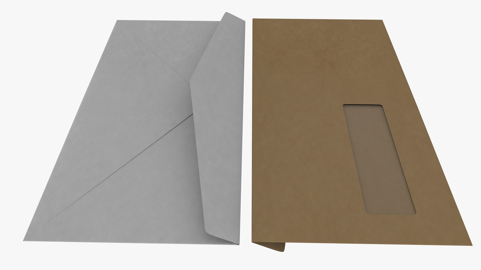 Envelope Size DL Style Window BANKER Model - TurboSquid 1824735