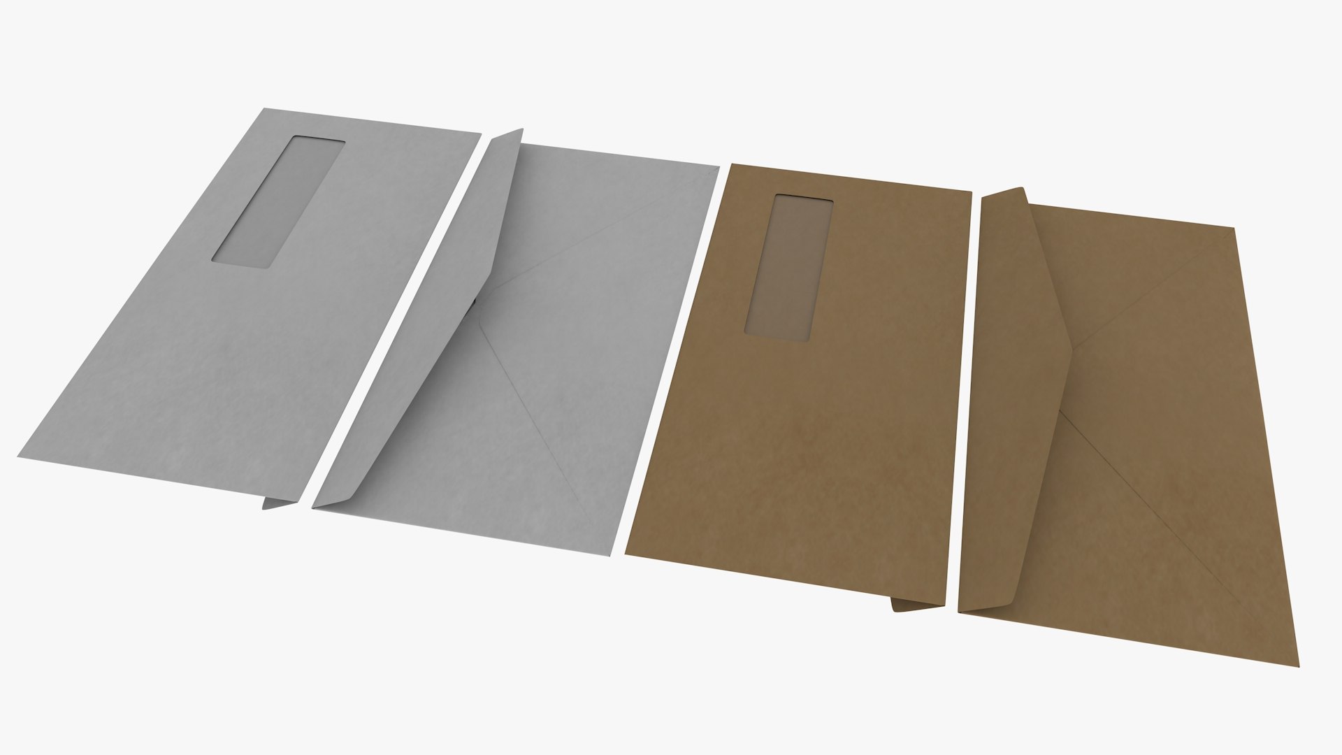 Envelope Size DL Style Window BANKER Model - TurboSquid 1824735