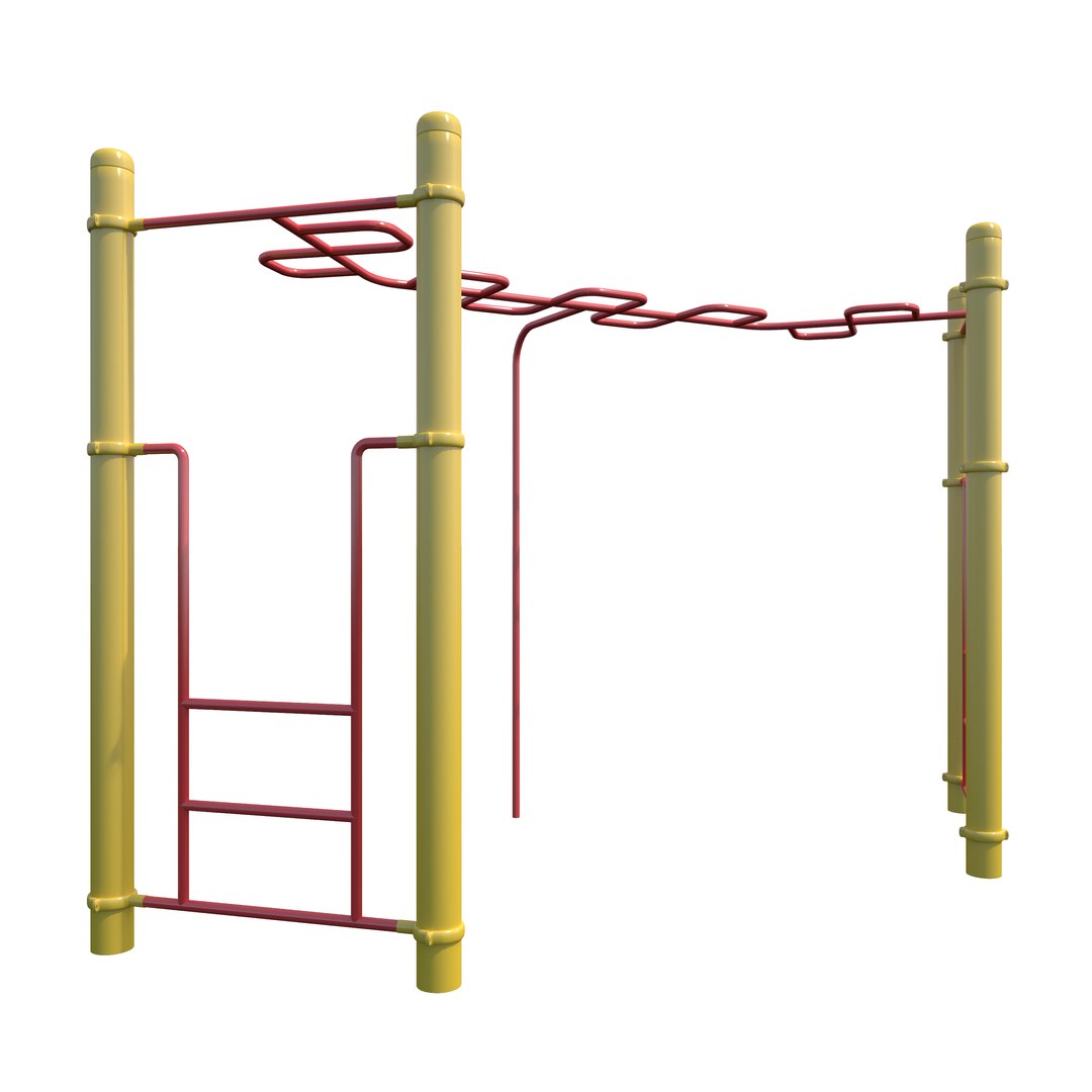 3D children playground monkey bars - TurboSquid 1237574