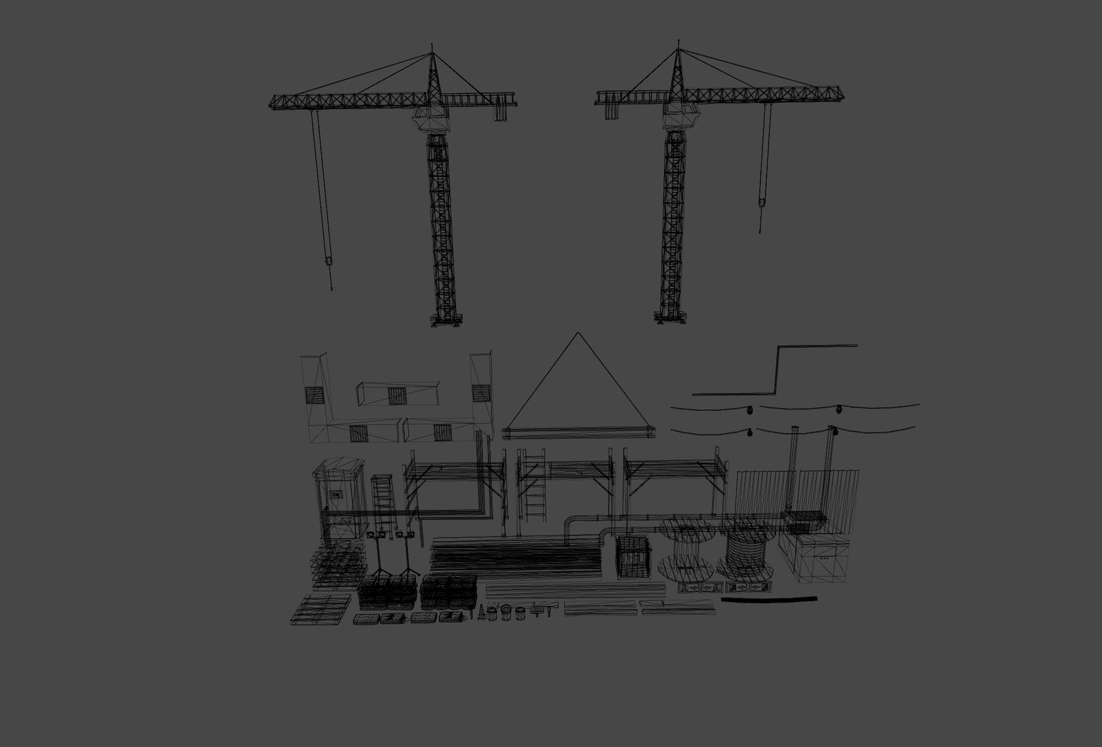 Low Poly FPS Map Vol6 - Construction Shooter Map 3D Model - TurboSquid ...