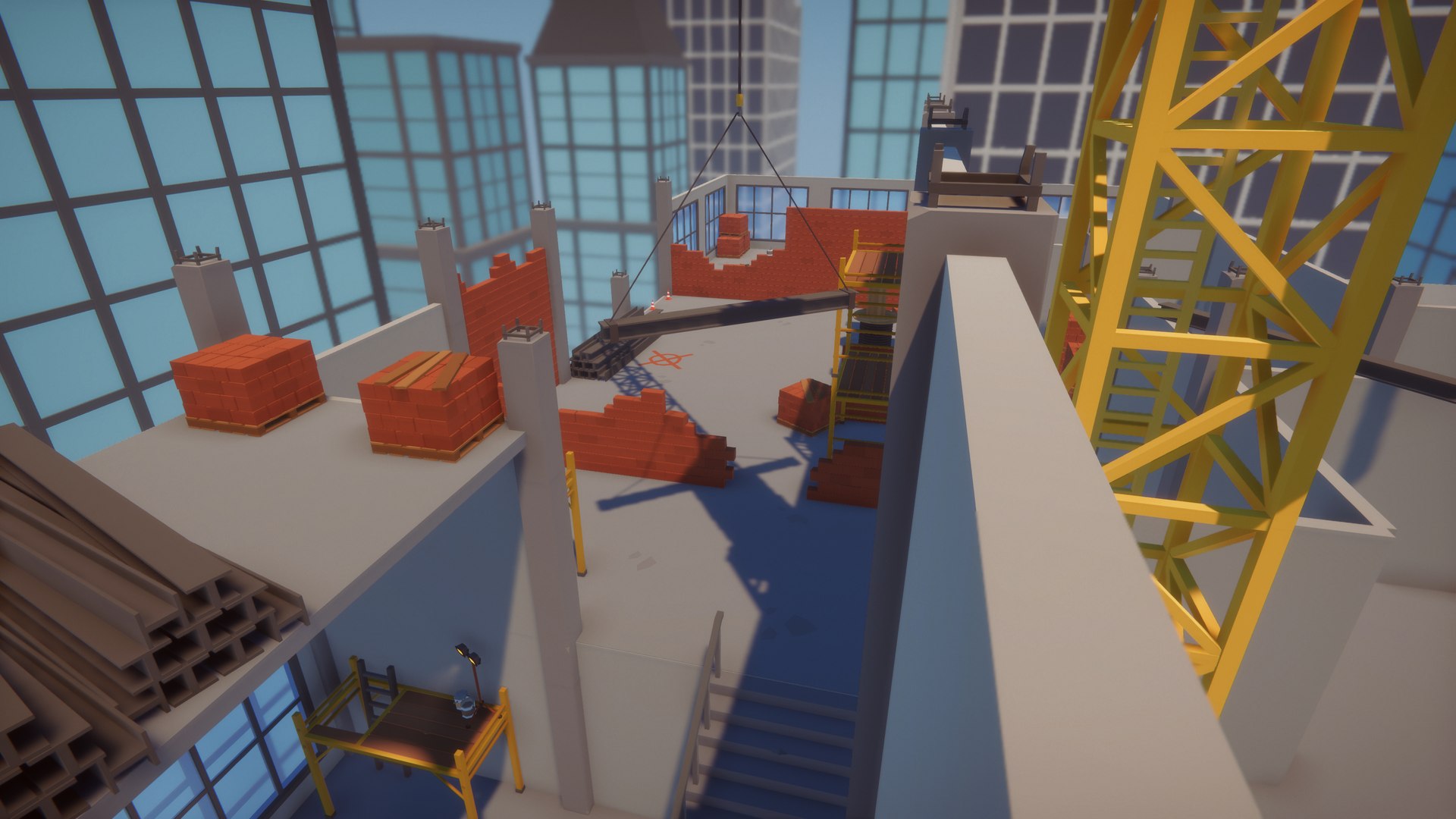 Low Poly FPS Map Vol6 - Construction Shooter Map 3D Model - TurboSquid ...