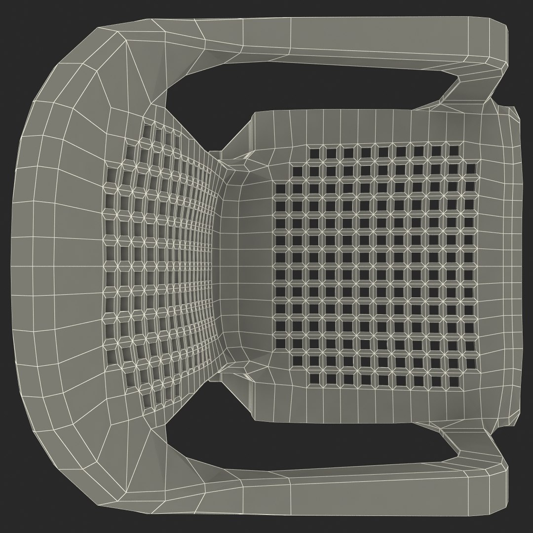 3d monobloc chair 3 model