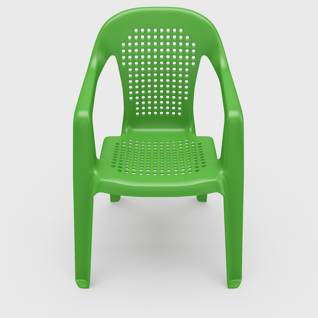 3d Monobloc Chair 3 Model