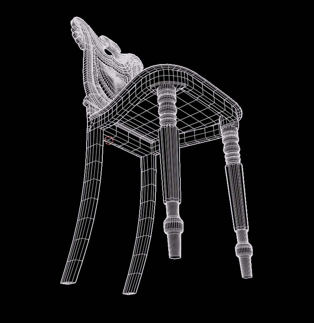 3D Regency Hall Chairs Model - TurboSquid 1897571