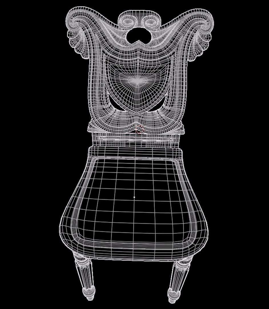 3D Regency Hall Chairs Model - TurboSquid 1897571