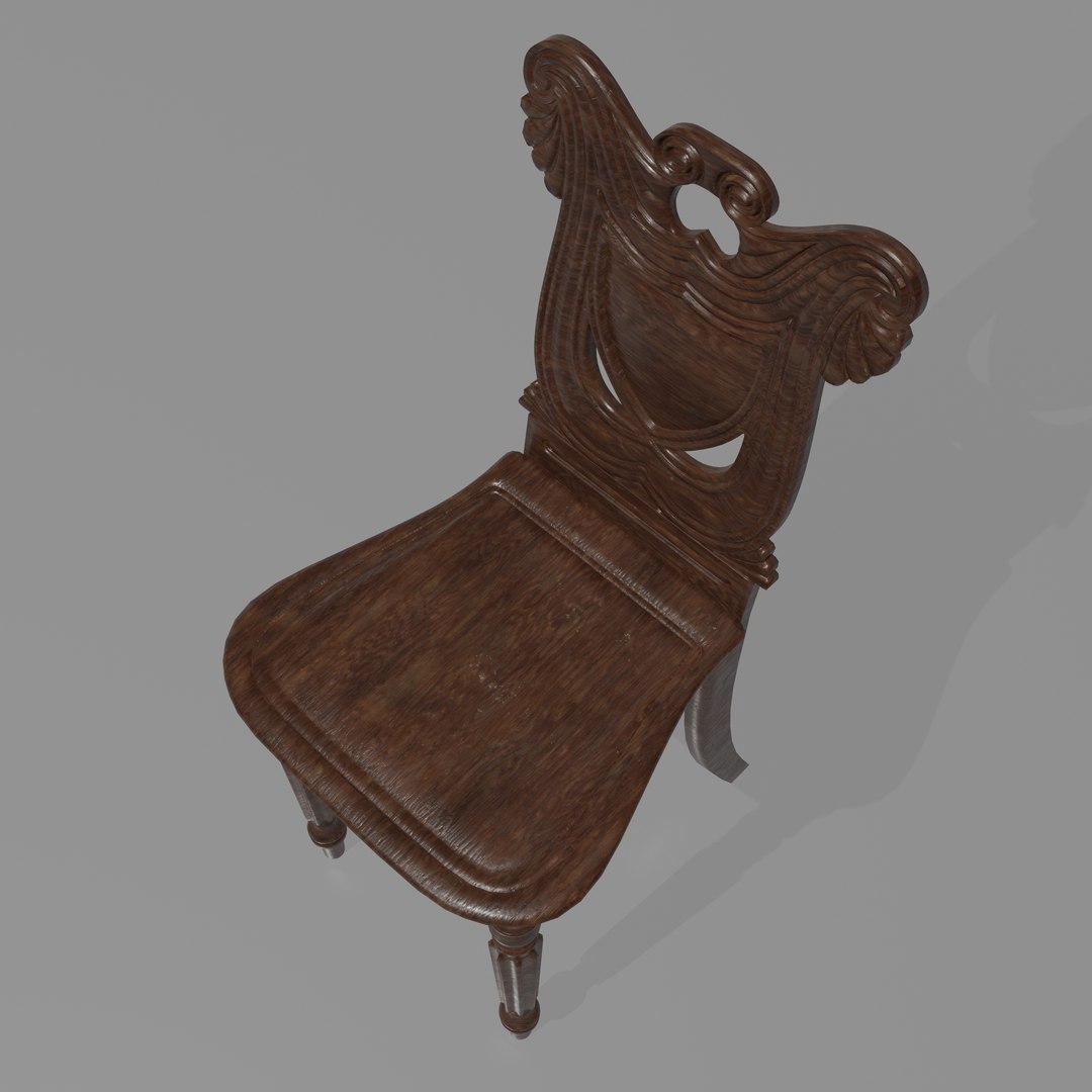3D Regency Hall Chairs Model - TurboSquid 1897571