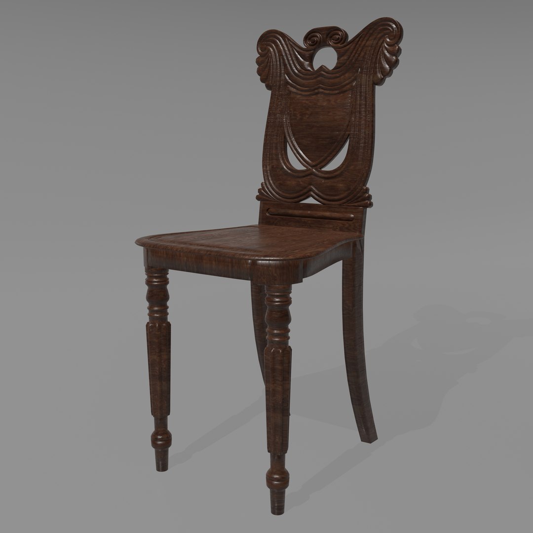 3D Regency Hall Chairs Model - TurboSquid 1897571