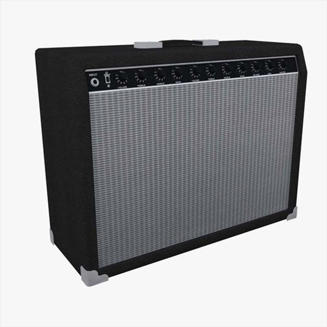 3d model guitar amplifier