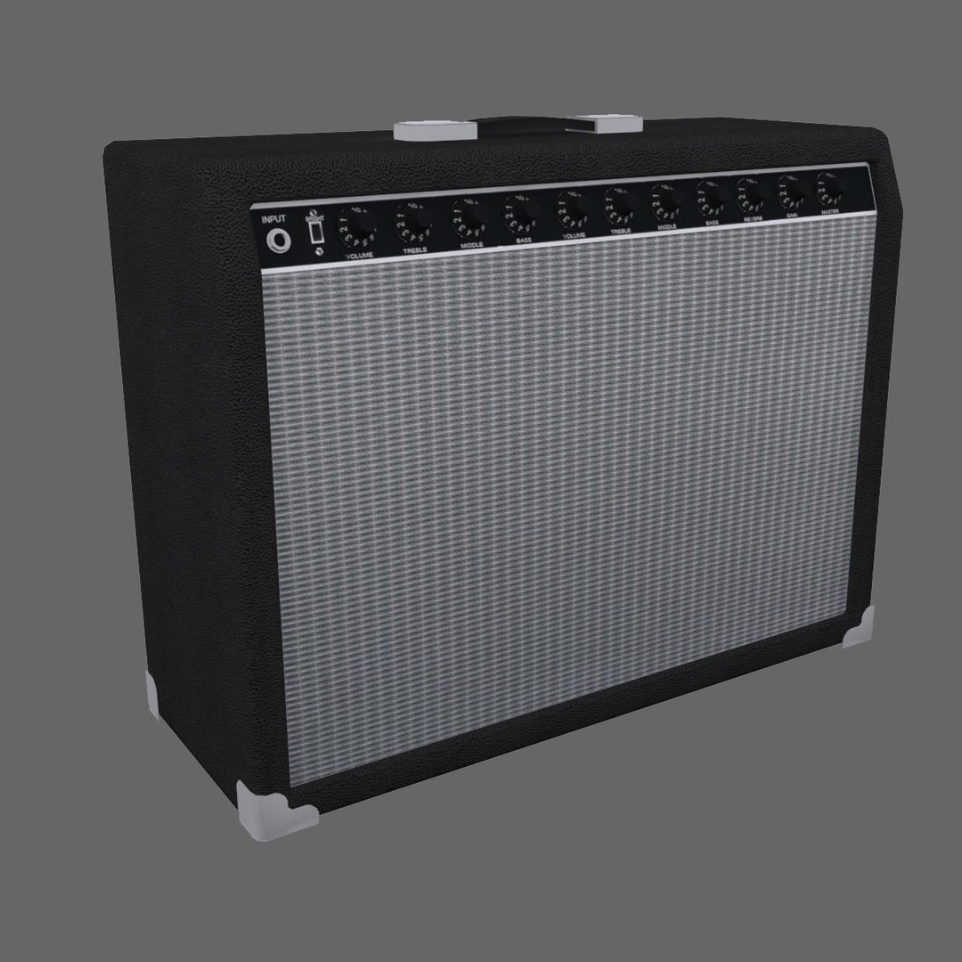 3d model guitar amplifier