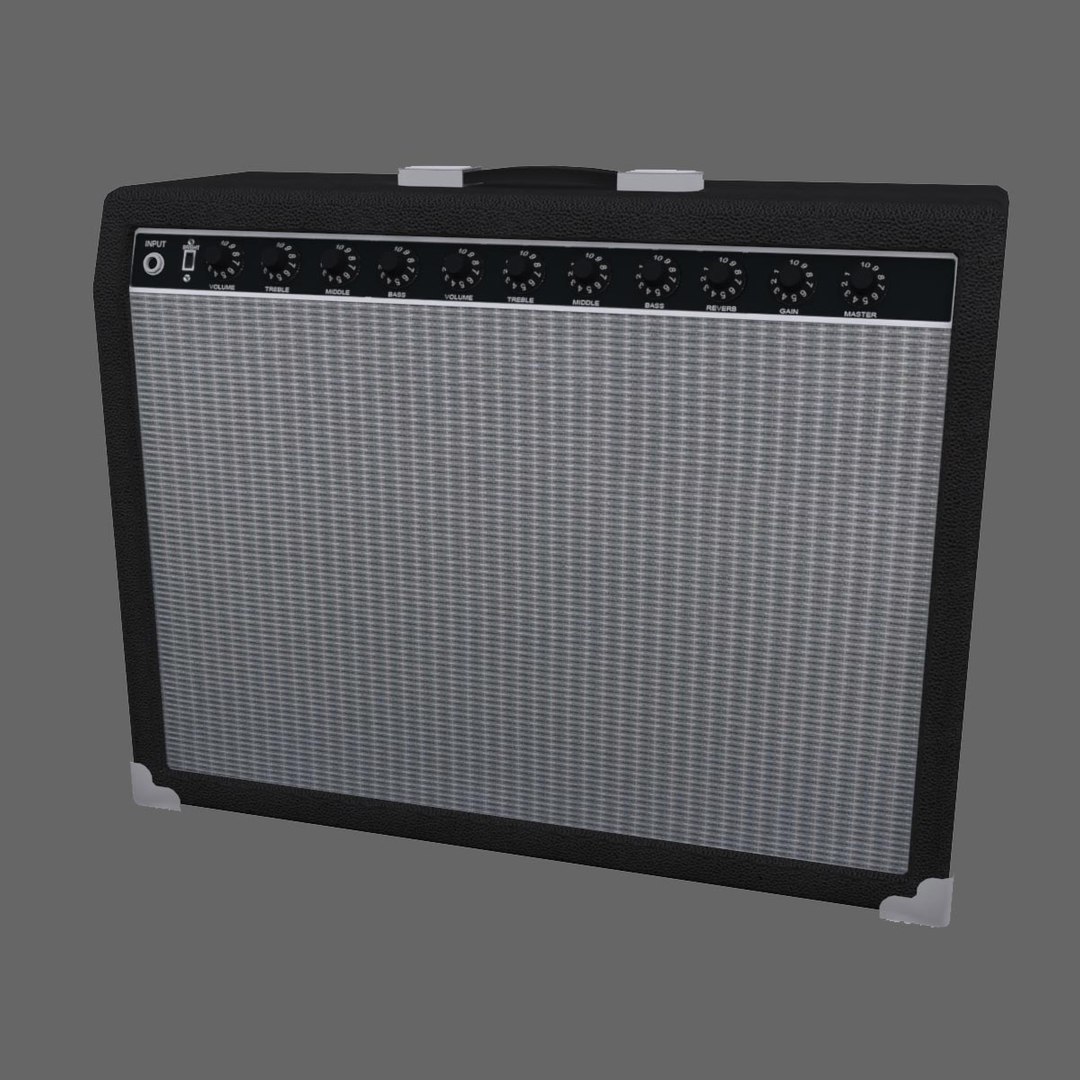 3d model guitar amplifier