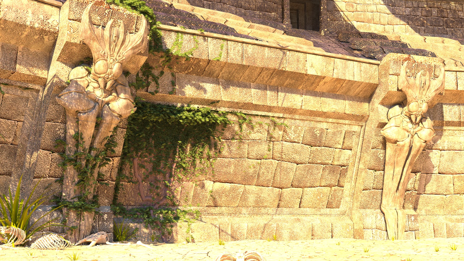 3D Bug God Statue Model - TurboSquid 1772899