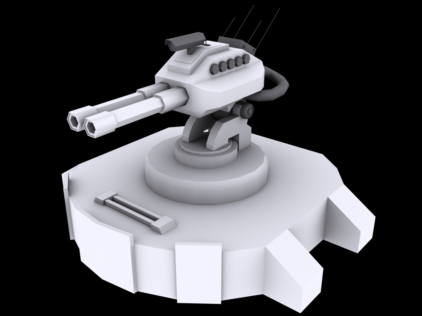 3d max medium laser turret