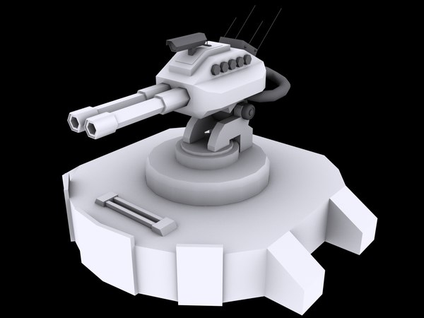 modelo 3d Torreta laser mediana - TurboSquid 821265