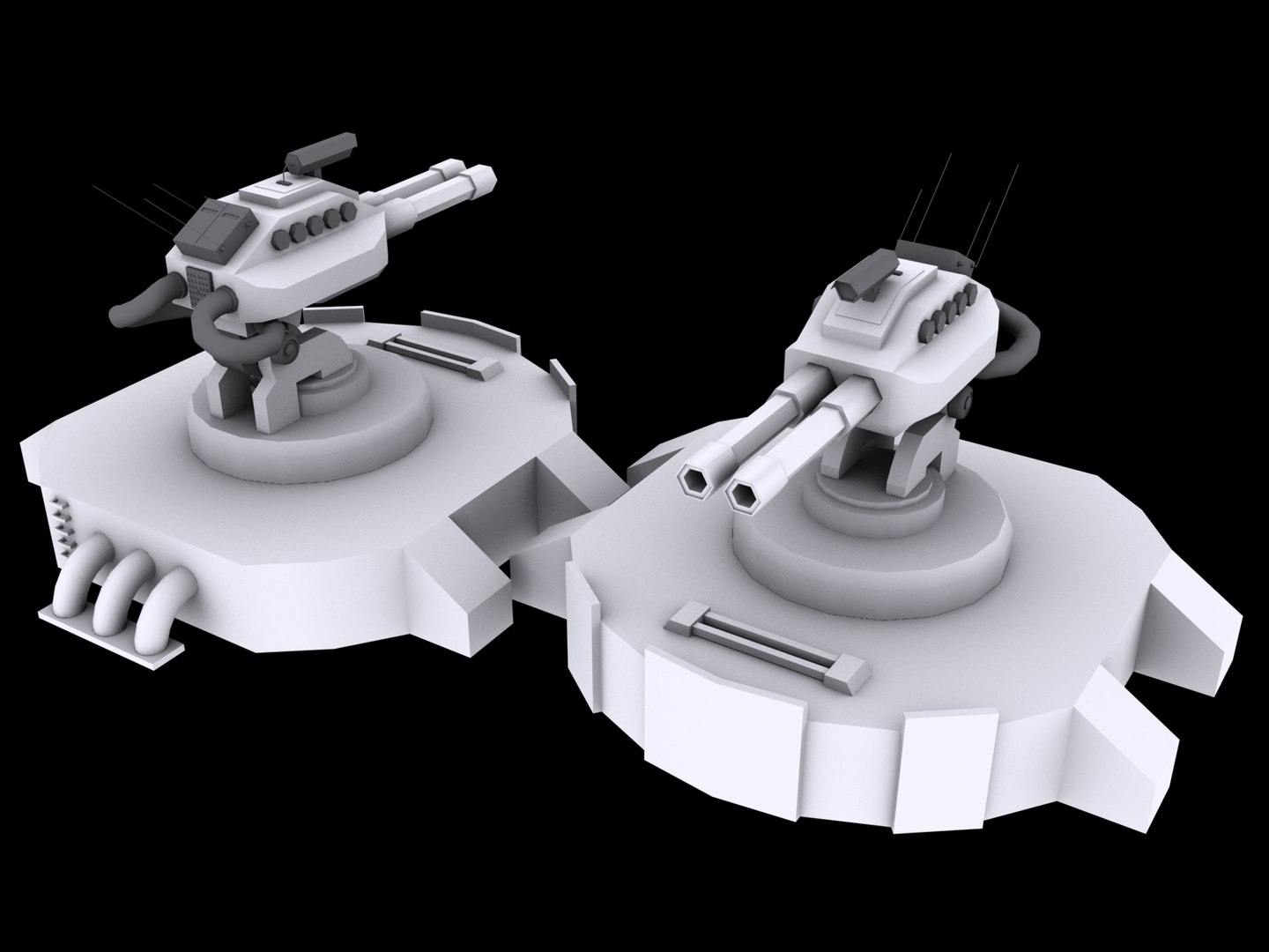 3d max medium laser turret