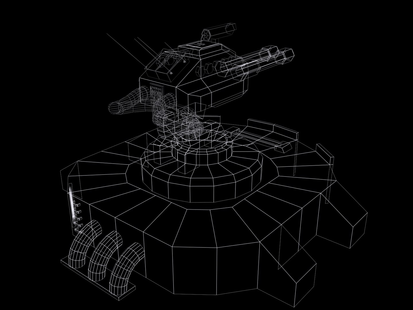 3d max medium laser turret