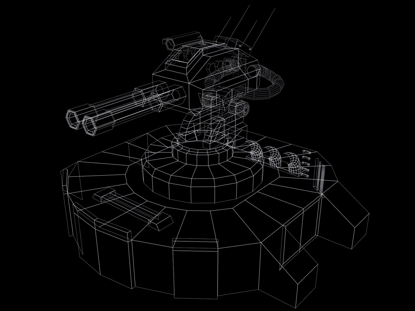 3d max medium laser turret