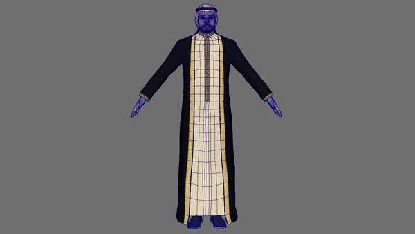 modelo 3d Hombre emiratí - TurboSquid 2240729