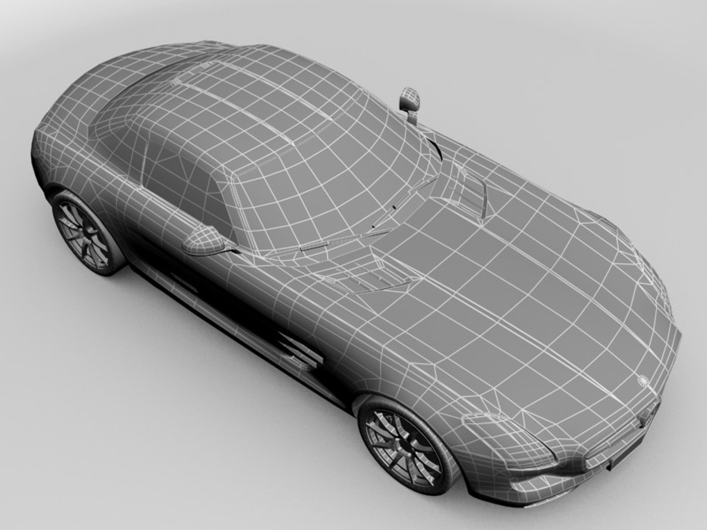 Mercedes Benz Sls Amg 3d Model