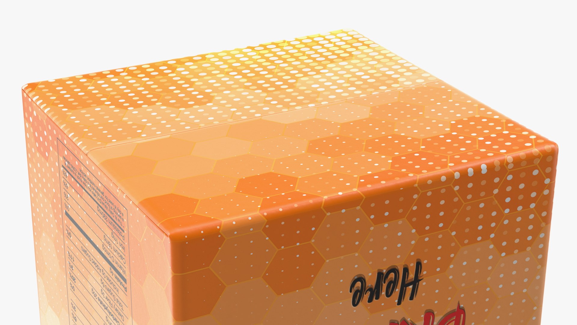 Gable Top Carton Package Mockup Orange 3D Model - TurboSquid 1925357