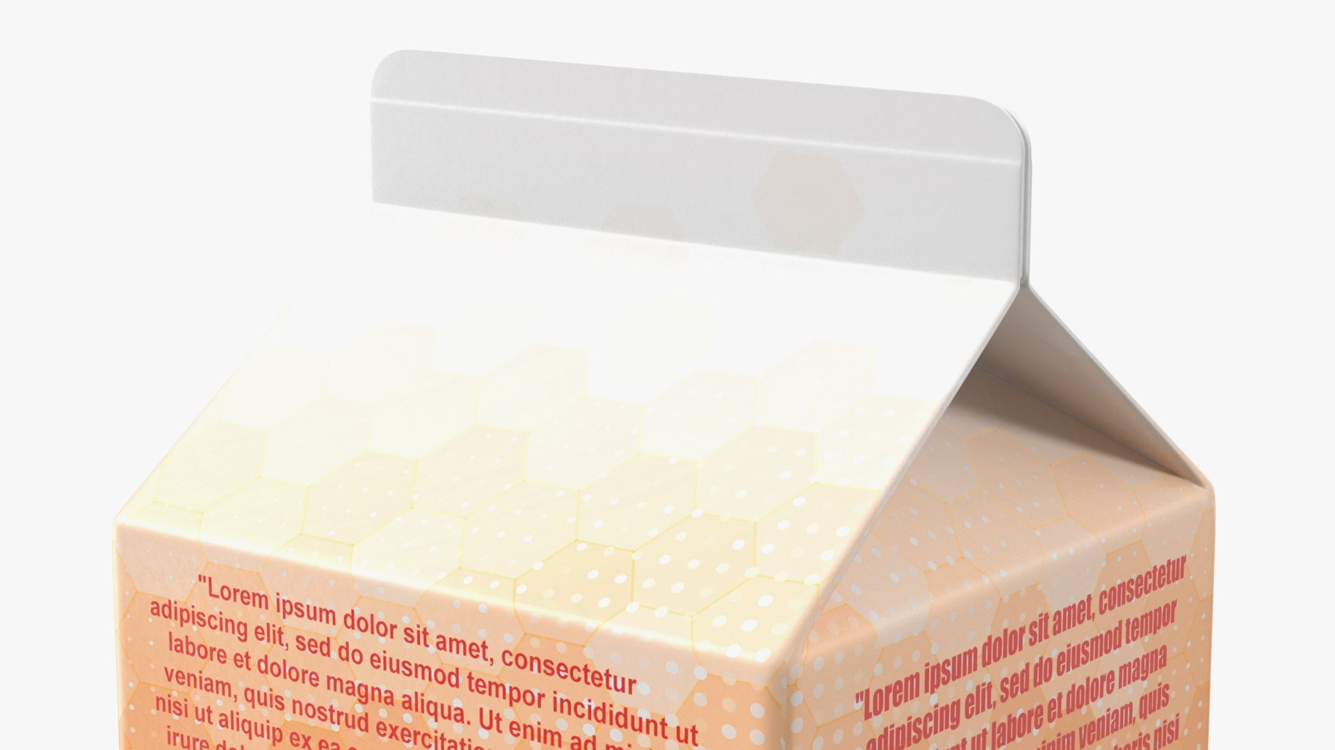 Gable Top Carton Package Mockup Orange 3D Model - TurboSquid 1925357