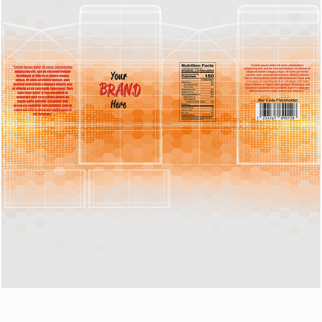 Gable Top Carton Package Mockup Orange 3D Model - TurboSquid 1925357