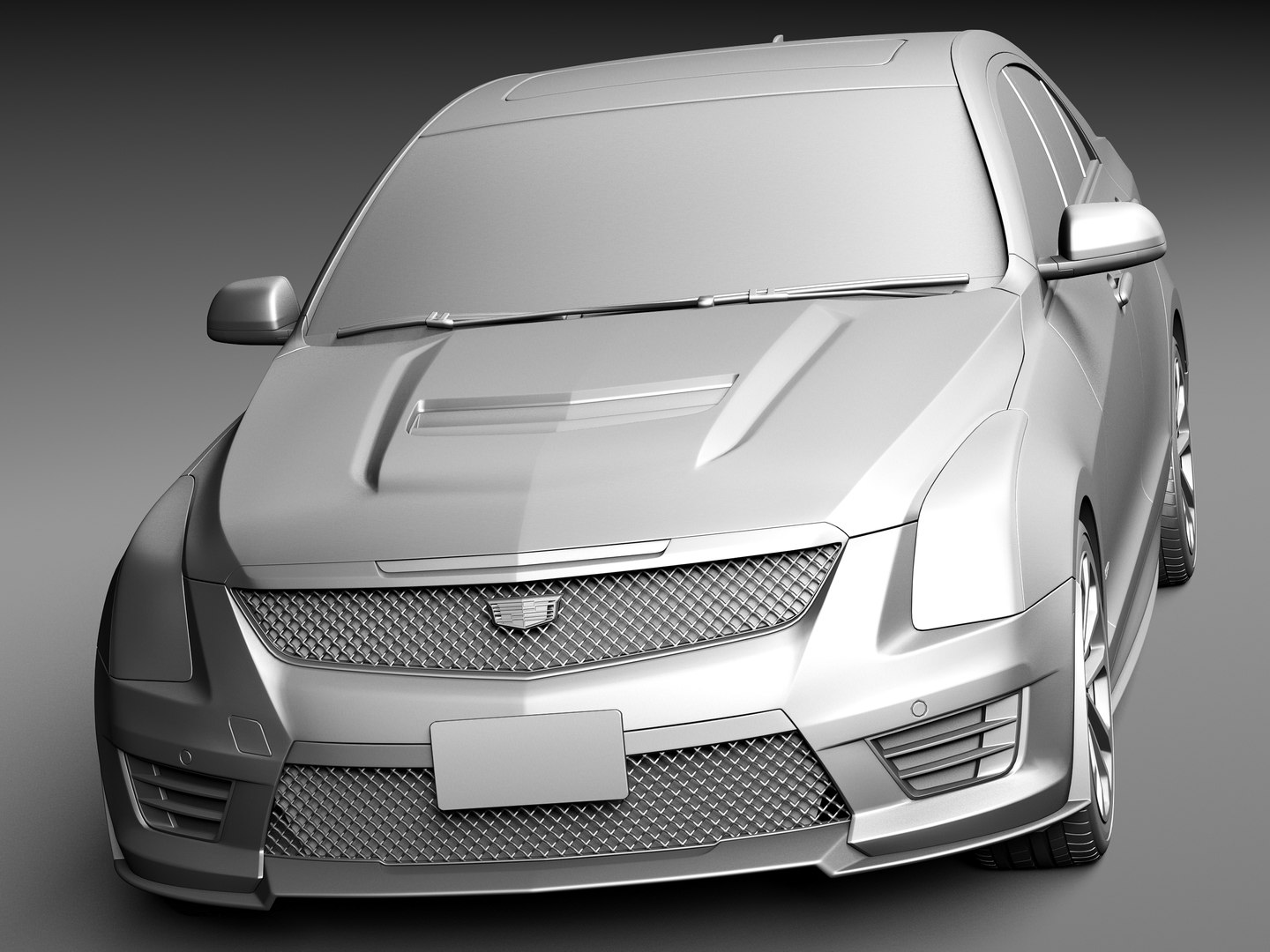 2016 Sedan Cadillac 3d Model