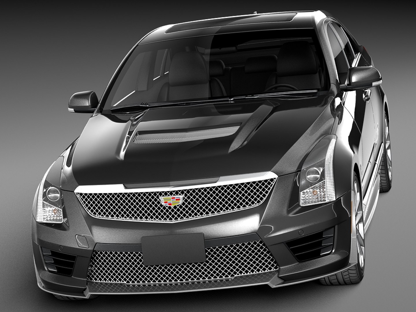 2016 Sedan Cadillac 3d Model