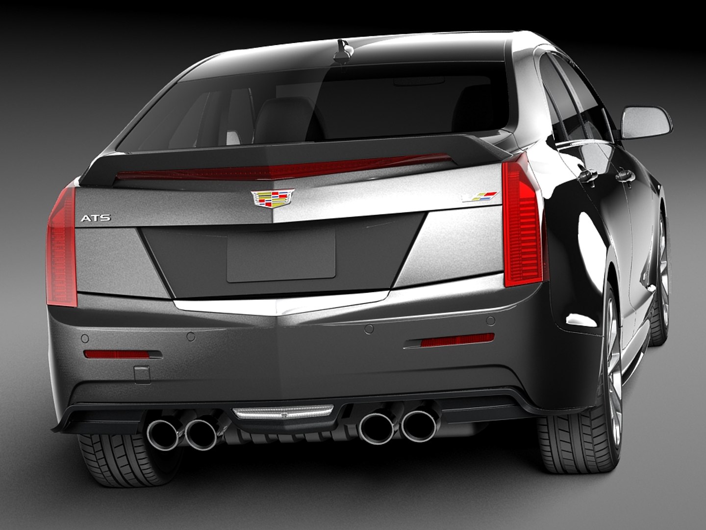 2016 Sedan Cadillac 3d Model