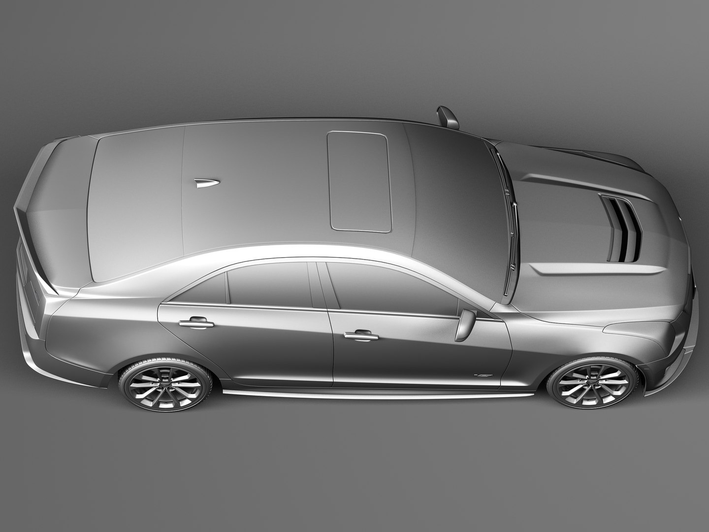 2016 Sedan Cadillac 3d Model