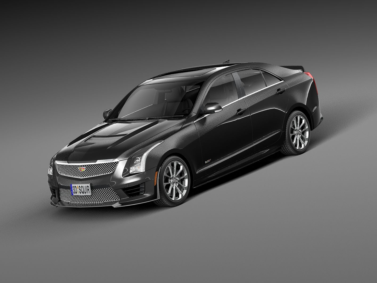 2016 Sedan Cadillac 3d Model