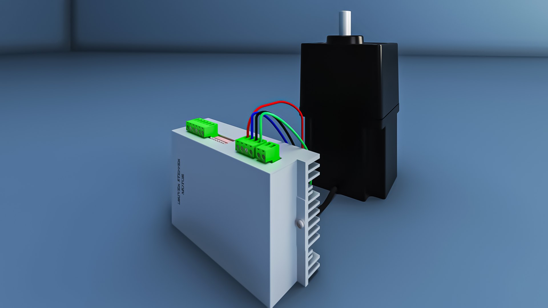 3D Driver And Stepper Motor Wiring - TurboSquid 2378557
