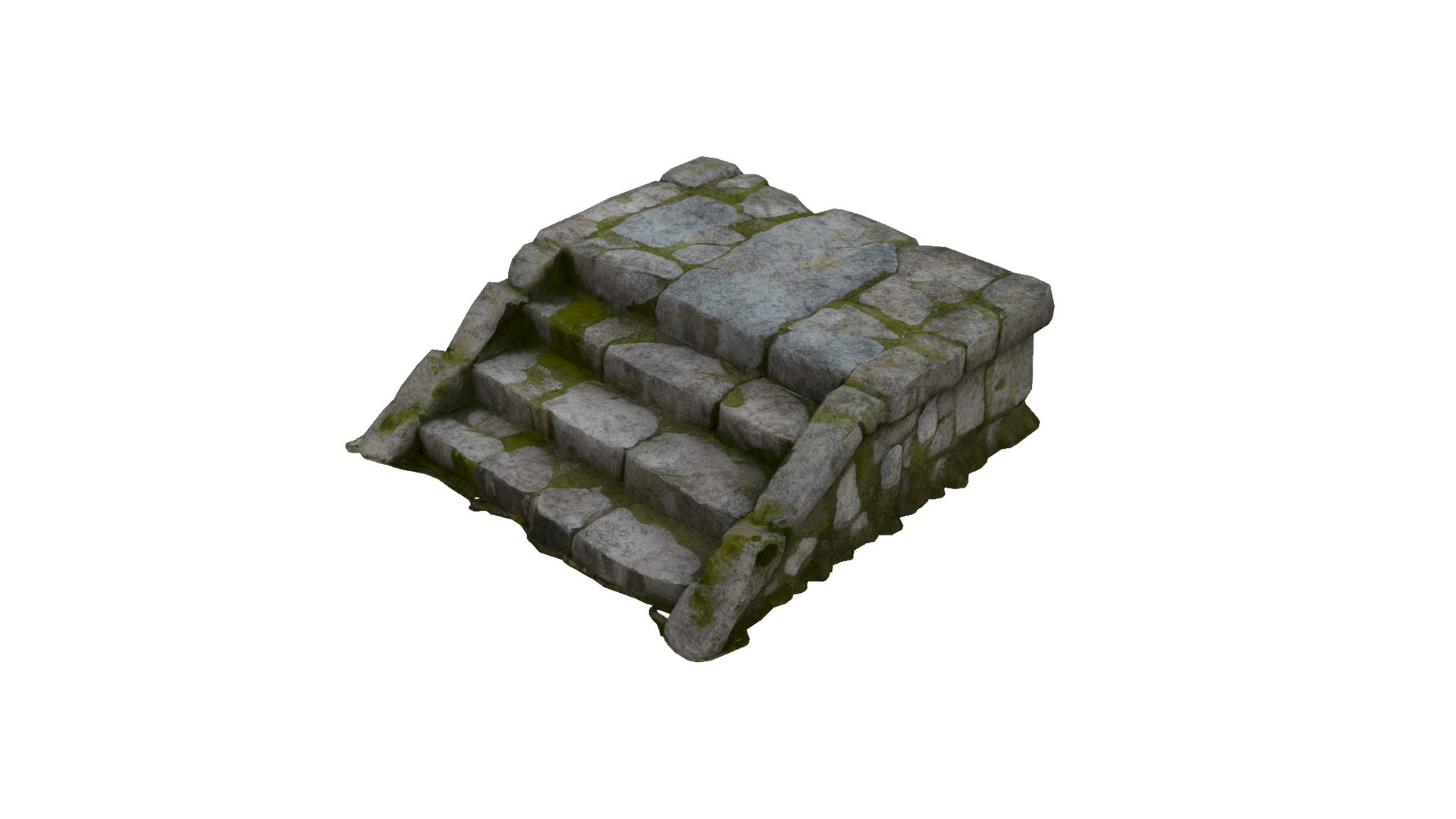 Stone Stairs 3D Model - TurboSquid 2405105