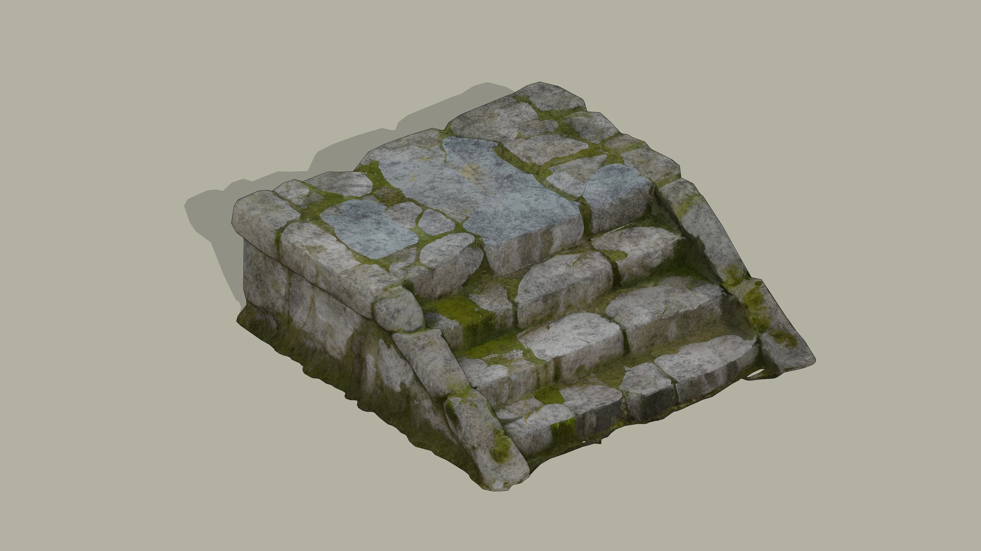 Stone Stairs 3D Model - TurboSquid 2405105